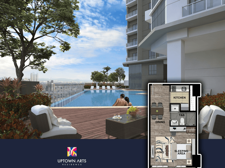 41.5 sqm Studio Uptown Arts Bgc Preselling condo for sale Taguig City ...