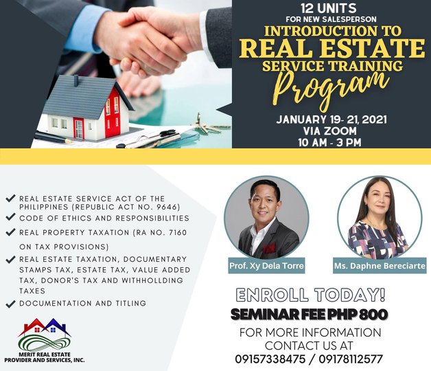 Real Estate Brokerage Seminar 12units for New RE Salespersons - Self ...