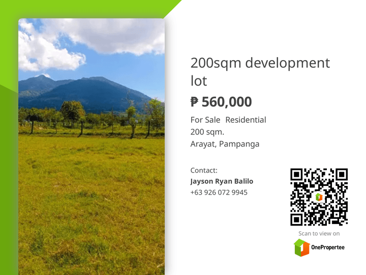 Development Lot Avail - OnePropertee Buyer Community