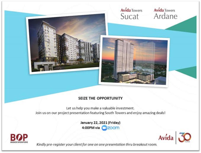 Avida Towers Ardane and Avida Towers Sucat Virtual Open House - DRIVEN ...
