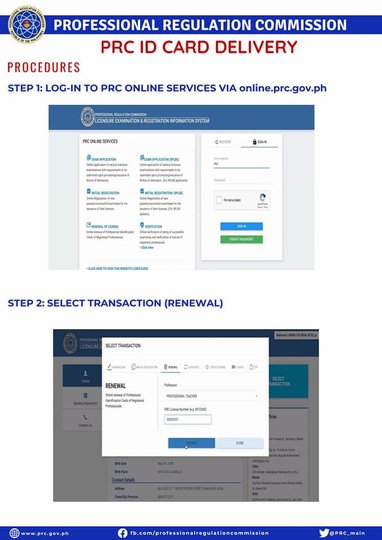 DELIVERY OF PRC ID CARDS WITHIN METRO MANILA - Self Help for Real ...