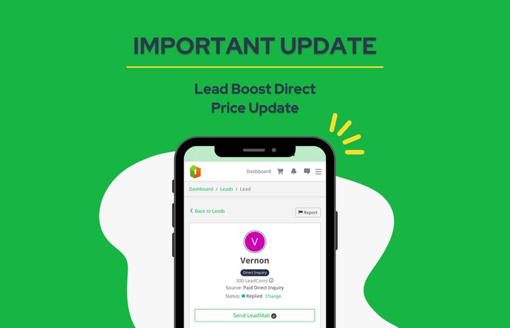 Lead Boost Direct Price Update [March 2023] - Real Estate Champs of OnePropertee