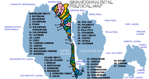 List Of Barangays In Binangonan Rizal Living In Rizal Guide To Your