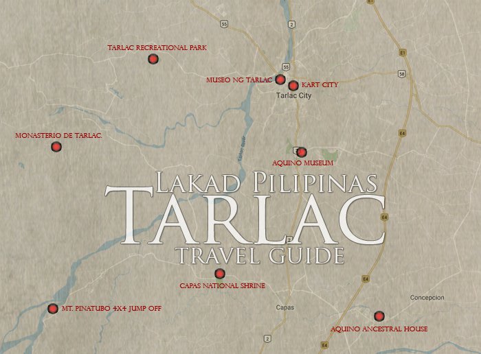 TARLAC TOURIST SPOTS MAP - Living in Tarlac: Guide to your new home
