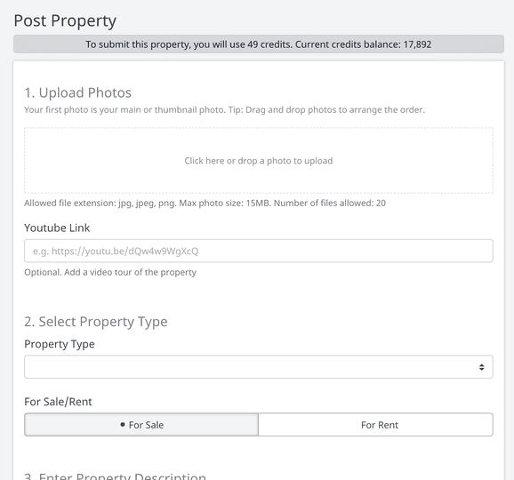 How can I post a property? - Selling Properties on OnePropertee