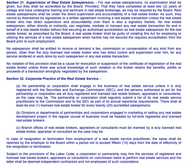 PRBRES MEMO FOR SALESPERSONS, Must Read and Follow! - OnePropertee ...