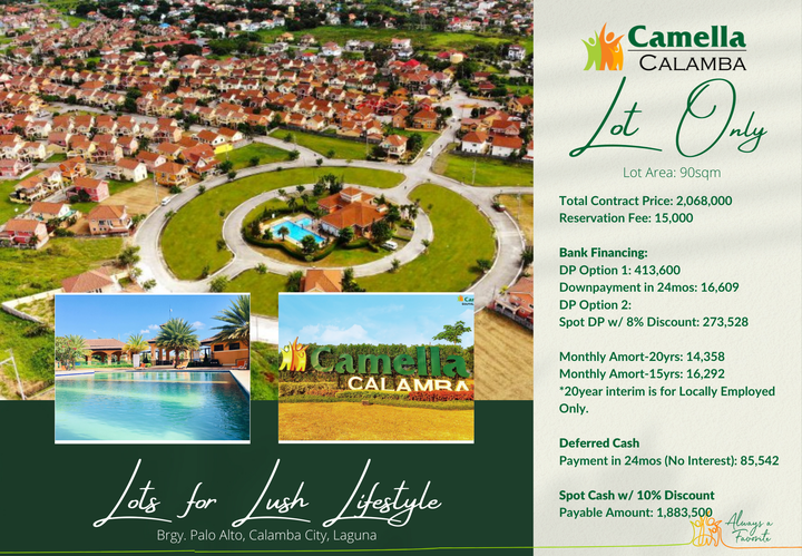 Camella Homes Lot Only